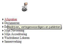 Het opmaken van het systeem van afspraken voor patienten